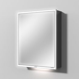 Sanipa Reflection Spiegelschrank MILO 60 mit LED-Beleuchtung, Anthrazit-Matt, AU03022 AU03022