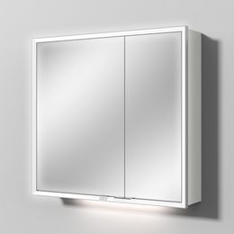 Sanipa Reflection Spiegelschrank MILO 80 mit LED-Beleuchtung, Weiß-Soft, AU03243 AU03243