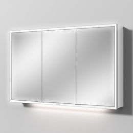Sanipa Reflection Spiegelschrank MILO 120 mit LED-Beleuchtung, Weiß-Glanz, AU03678 AU03678