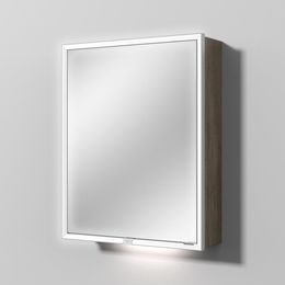 Sanipa Reflection Spiegelschrank MILO 60 mit LED-Beleuchtung, Eiche-Nebraska, AU03037 AU03037