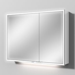 Sanipa Reflection Spiegelschrank MILO 100 mit LED-Beleuchtung, Weiß-Glanz, AU03478 AU03478