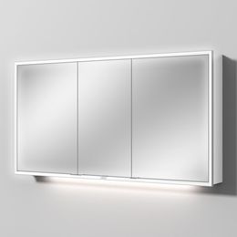 Sanipa Reflection Spiegelschrank MILO 140 mit LED-Beleuchtung, Weiß-Glanz, AU03878 AU03878