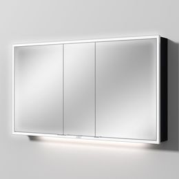 Sanipa Reflection Spiegelschrank MILO 130 mit LED-Beleuchtung, Schwarz-Matt, AU03708 AU03708