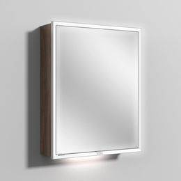Sanipa Reflection Spiegelschrank MILO 60 mit LED-Beleuchtung, Eiche-Arizona, AU03180 AU03180