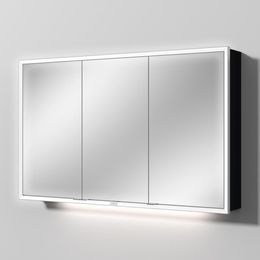 Sanipa Reflection Spiegelschrank MILO 120 mit LED-Beleuchtung, Schwarz-Matt, AU03608 AU03608