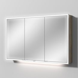 Sanipa Reflection Spiegelschrank MILO 120 mit LED-Beleuchtung, Eiche-Nebraska, AU03637 AU03637