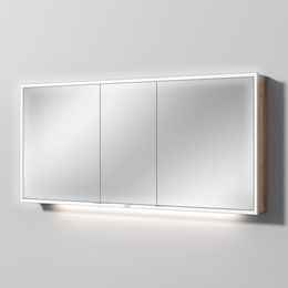 Sanipa Reflection Spiegelschrank MILO 160 mit LED-Beleuchtung, Eiche-Tabak, AU03950 AU03950