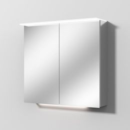 Sanipa Reflection Aluminium-Spiegelschrank ANNY 80 mit LED-Lichtsegel, AU3529Z AU3529Z