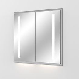 Sanipa Reflection Aluminium-Wandeinbau-Spiegelschrank WILMA 85 mit LED-Beleuchtung, AU3026L AU3026L