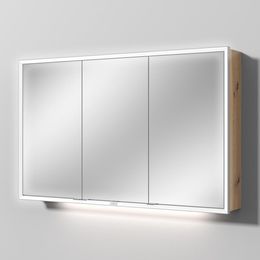 Sanipa Reflection Spiegelschrank MILO 120 mit LED-Beleuchtung, Eiche Natural-Touch, AU03685 AU03685