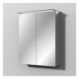 Sanipa Reflection Aluminium-Spiegelschrank ADAM 60 mit LED-Aufsatzleuchte, AU1509Z AU1509Z