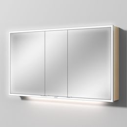 Sanipa Reflection Spiegelschrank MILO 130 mit LED-Beleuchtung, Eiche-Nordic, AU03748 AU03748