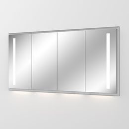 Sanipa Reflection Aluminium-Wandeinbau-Spiegelschrank WILMA 165 mit LED-Beleuchtung, AU3106L AU3106L