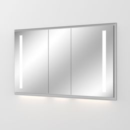 Sanipa Reflection Aluminium-Wandeinbau-Spiegelschrank WILMA 135 mit LED-Beleuchtung, AU3076L AU3076L