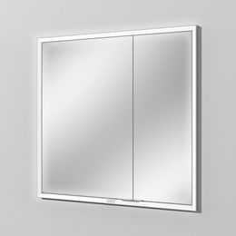 Sanipa Reflection Aluminium-Wandeinbau-Spiegelschrank WIM 80 mit LED-Beleuchtung, AU0426L AU0426L