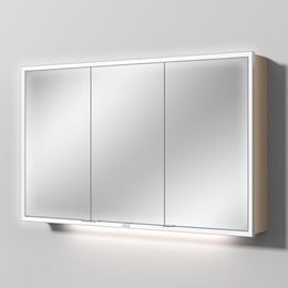 Sanipa Reflection Spiegelschrank MILO 120 mit LED-Beleuchtung, Macchiato-Matt, AU03668 AU03668