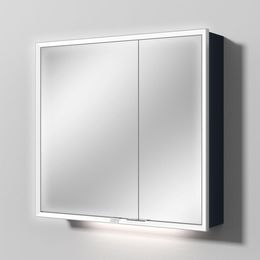 Sanipa Reflection Spiegelschrank MILO 80 mit LED-Beleuchtung, Marine-Matt, AU0321R AU0321R