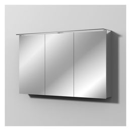 Sanipa Reflection Aluminium-Spiegelschrank ADAM 120 mit LED-Aufsatzleuchte, AU1569Z AU1569Z