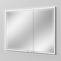 Sanipa Reflection Aluminium-Wandeinbau-Spiegelschrank WIM 100 mit LED-Beleuchtung, AU0446L AU0446L