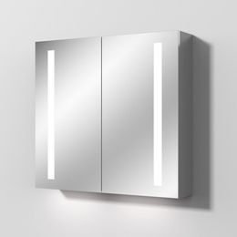 Sanipa Reflection Aluminium-Spiegelschrank ALEX 80 mit LED-Beleuchtung, AU3126L AU3126L