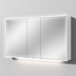 Sanipa Reflection Spiegelschrank MILO 130 mit LED-Beleuchtung, Weiß-Glanz, AU03778 AU03778