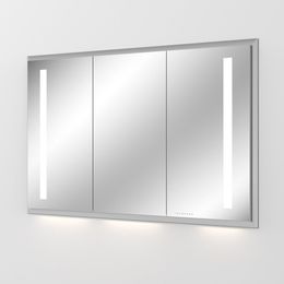 Sanipa Reflection Aluminium-Wandeinbau-Spiegelschrank WILMA 125 mit LED-Beleuchtung, AU4056L AU4056L