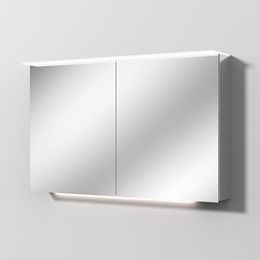 Sanipa Reflection Aluminium-Spiegelschrank ANNY 120 mit LED-Lichtsegel, AU3569Z AU3569Z