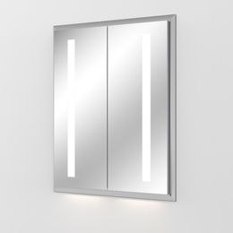 Sanipa Reflection Aluminium-Wandeinbau-Spiegelschrank WILMA 65 mit LED-Beleuchtung, AU3016L AU3016L