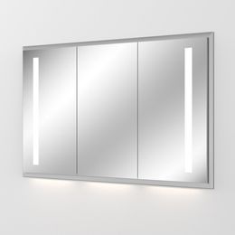 Sanipa Reflection Aluminium-Wandeinbau-Spiegelschrank WILMA 125 mit LED-Beleuchtung, AU3066L AU3066L