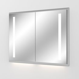 Sanipa Reflection Aluminium-Wandeinbau-Spiegelschrank WILMA 105 mit LED-Beleuchtung, AU3046L AU3046L
