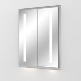 Sanipa Reflection Aluminium-Wandeinbau-Spiegelschrank WILMA 65 mit LED-Beleuchtung, AU4016L AU4016L