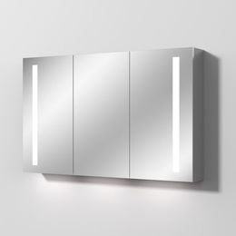 Sanipa Reflection Aluminium-Spiegelschrank ALEX 120 mit LED-Beleuchtung, AU3166L AU3166L