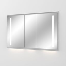 Sanipa Reflection Aluminium-Wandeinbau-Spiegelschrank WILMA 135 mit LED-Beleuchtung, AU4076L AU4076L