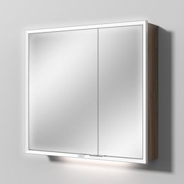 Sanipa Reflection Spiegelschrank MILO 80 mit LED-Beleuchtung, Eiche-Arizona, AU03280 AU03280