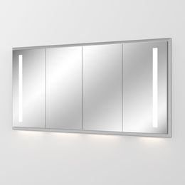 Sanipa Reflection Aluminium-Wandeinbau-Spiegelschrank WILMA 165 mit LED-Beleuchtung, AU4106L AU4106L