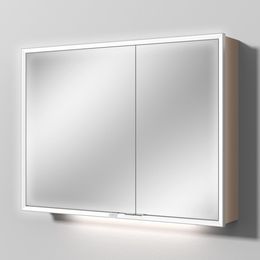 Sanipa Reflection Spiegelschrank MILO 100 mit LED-Beleuchtung, Macchiato-Matt, AU03468 AU03468