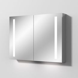 Sanipa Reflection Aluminium-Spiegelschrank ALEX 100 mit LED-Beleuchtung, AU4146L AU4146L