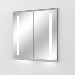 Sanipa Reflection Aluminium-Wandeinbau-Spiegelschrank WILMA 85 mit LED-Beleuchtung, AU4026L AU4026L
