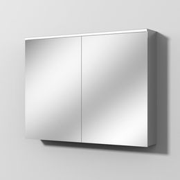 Sanipa Reflection Aluminium-Spiegelschrank ARND 100 mit LED-Leuchtpanel, AU3746L AU3746L