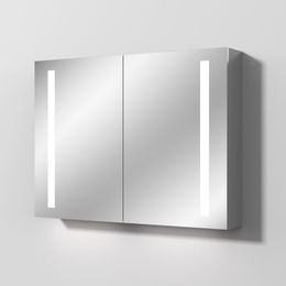 Sanipa Reflection Aluminium-Spiegelschrank ALEX 100 mit LED-Beleuchtung, AU3146L AU3146L