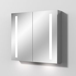 Sanipa Reflection Aluminium-Spiegelschrank ALEX 80 mit LED-Beleuchtung, AU4126L AU4126L