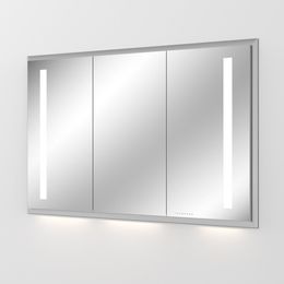 Sanipa Reflection Aluminium-Wandeinbau-Spiegelschrank WILMA 125 mit LED-Beleuchtung, AU4066L AU4066L
