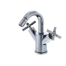 Steinberg Bidet-Zweigriffarmatur m. Ablaufgarnitur , Serie 250, 250.1300 2501300