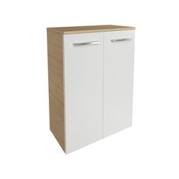 Fackelmann B.style Doppel-Midischrank 602x825x320 SaEi/weiß 2T, 84422 84422