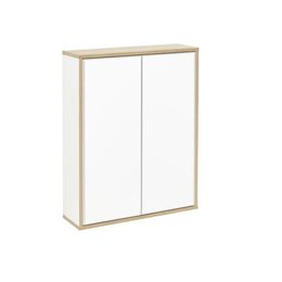 Fackelmann FINN Spiegelschrank,60x75x20,5,Weiß-AsEi,2T,Push, 84633 84633