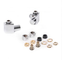 Terma Set Regelventil DEXTER GZ 1/2" - &Oslash;16x2, &Oslash;15 links, TGERCD1-CR, Chrom TGERCD1-CR