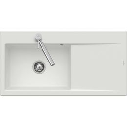 Villeroy & Boch Villeroy & Boch Einbauspüle Subway Style 60 Flat 1000x510mm Exc-Garn. IB re Keram. Ivory cplus, 3361 33612FFU