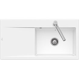 Villeroy & Boch Villeroy & Boch Einbauspüle Subway Style 60 336201 1000x510mm IB li aus Keramik Ivory cplus, 336200F 336200FU