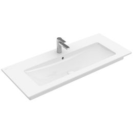 Villeroy & Boch Villeroy & Boch Schrankwaschtisch Venticello 4104 1200x500mm, 3-Loch, mit Überlauf Eckig Stone White 4104CLRW