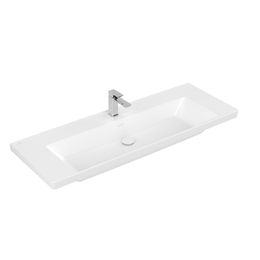 Villeroy & Boch Villeroy & Boch Subway 3.0 Schrankwaschtisch, 1300 x 470 x 170 mm, Stone White CeramicPlus, ohne Übe 4A70D2RW